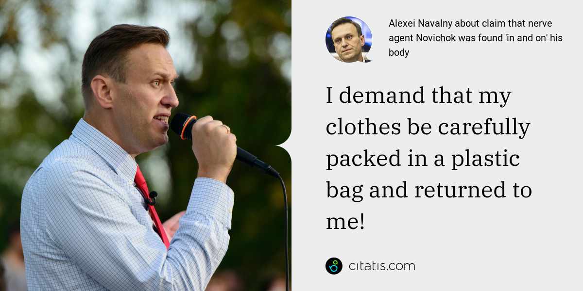 Alexei Navalny about recovery after poisoning with Novichok | Citatis News