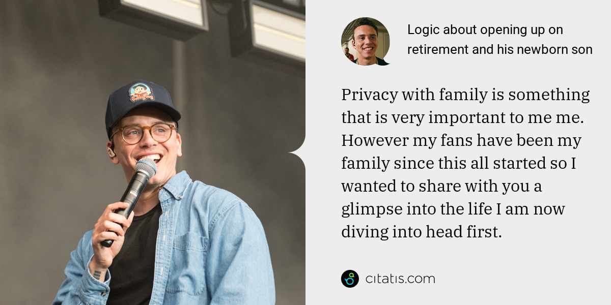 Logic (Sir Robert Bryson Hall II) about opening up on retirement and ...