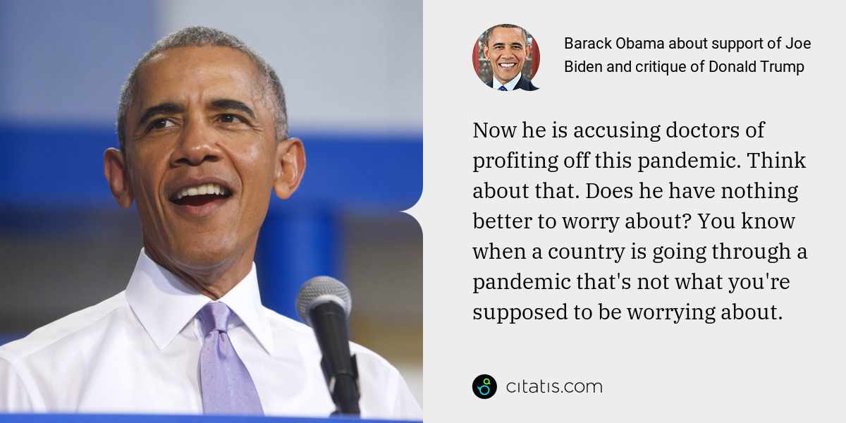 Barack Obama about support of Joe Biden and critique of Donald Trump ...