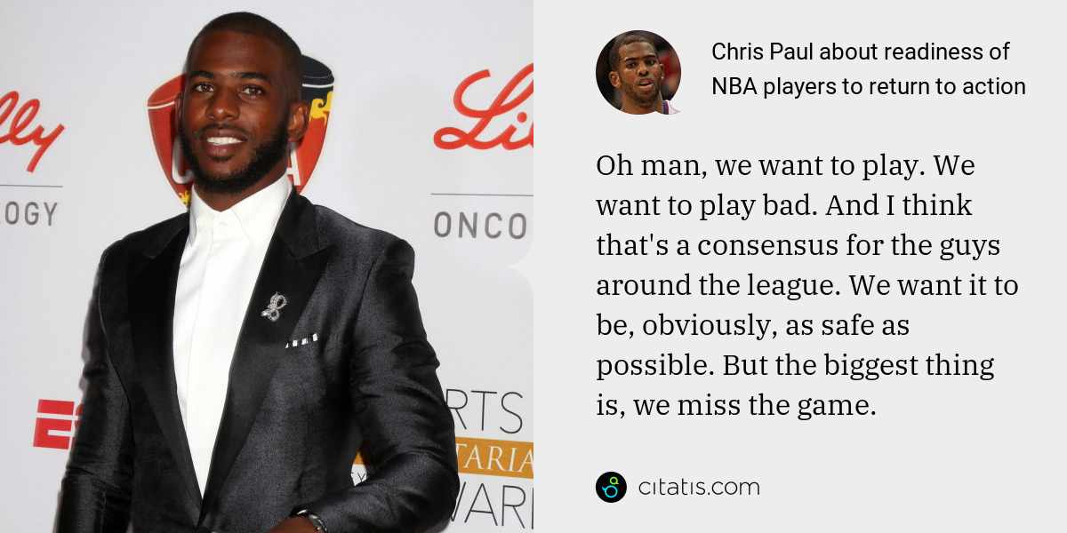 Chris Paul Quotes and Sayings | Citatis