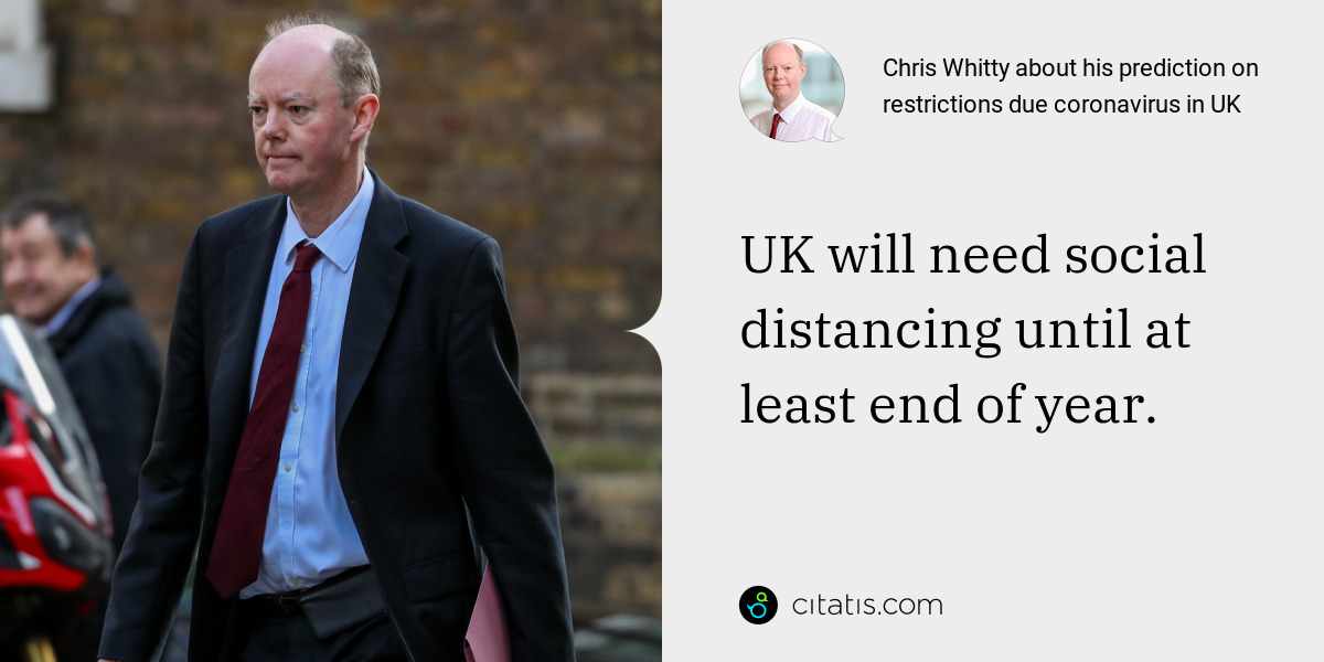 Chris Whitty Quotes and Sayings | Citatis