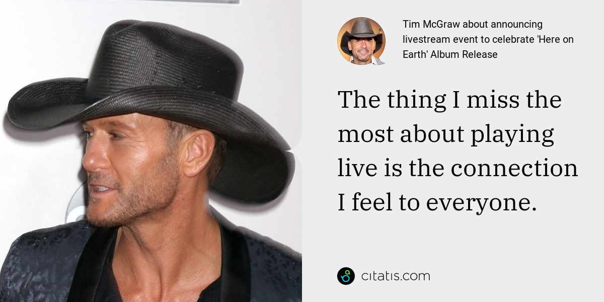 Tim McGraw Quotes and Sayings | Citatis