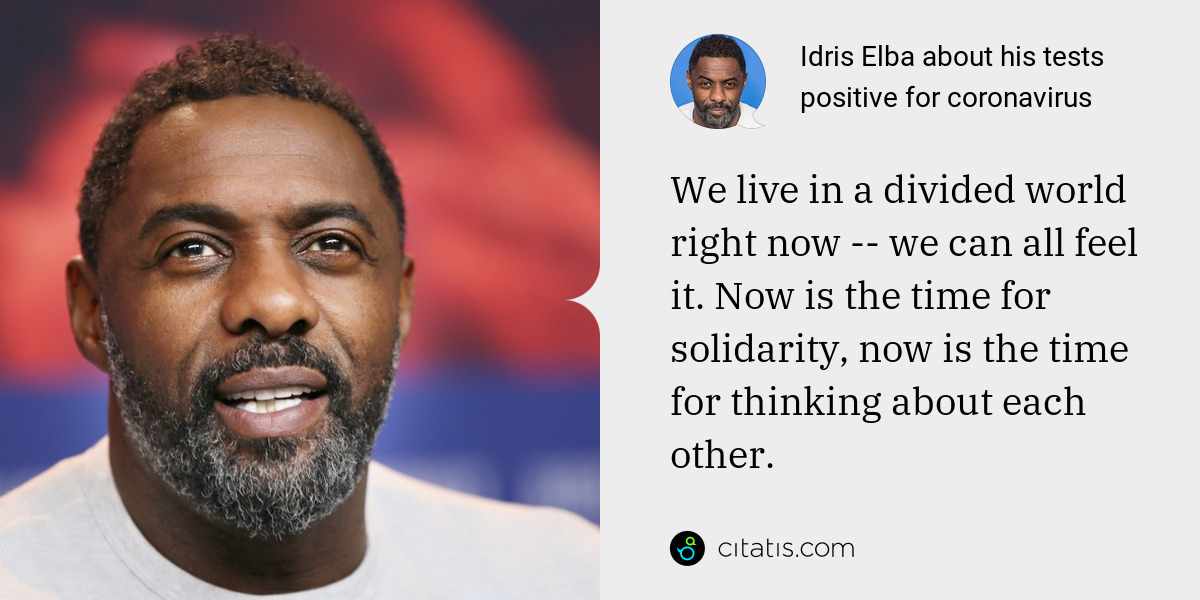 Idris Elba Quotes and Sayings | Citatis